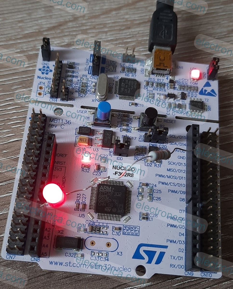 Pwm Output On An Led And Servo Motor Control