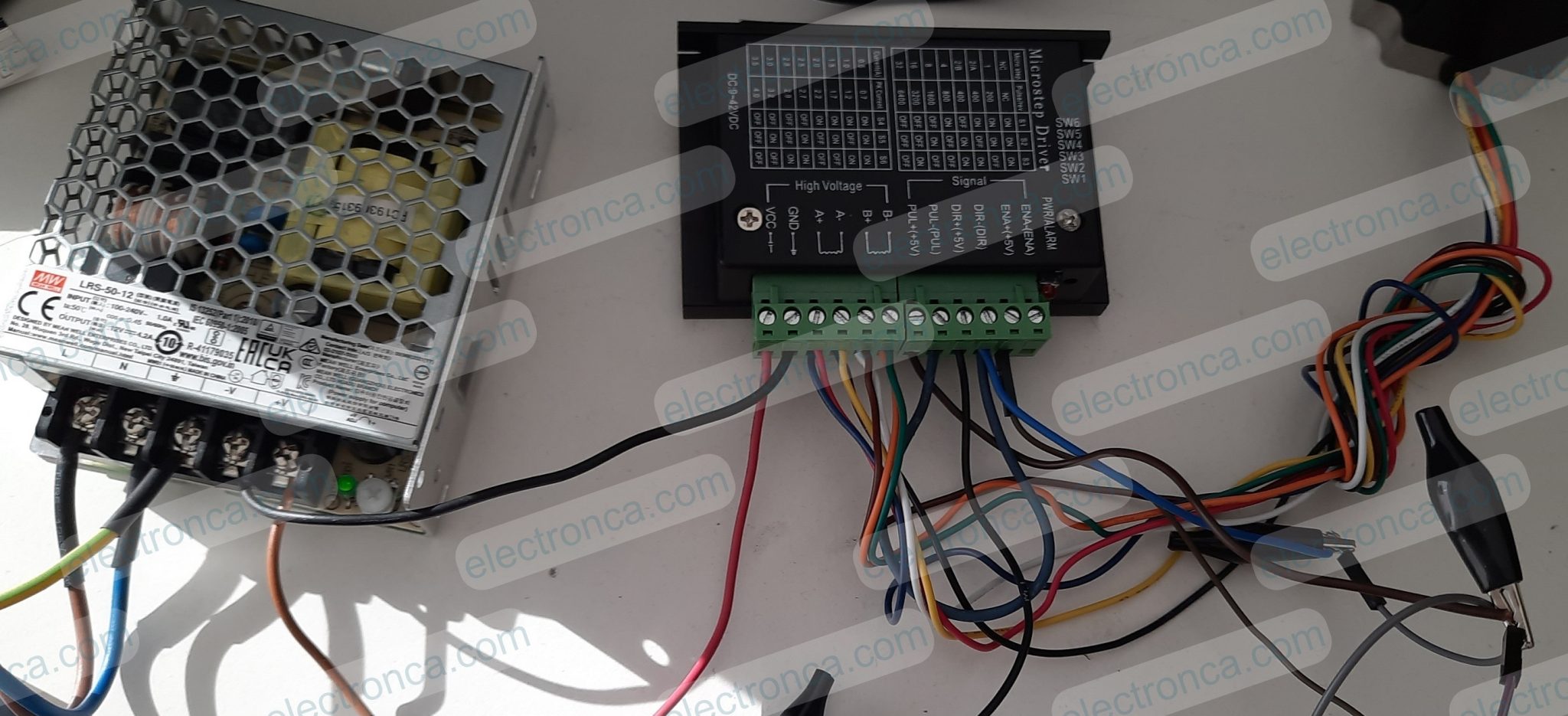 Driving a NEMA Stepper Motor with TB6600 - Rotary Encoder - Arduino - electronca.com